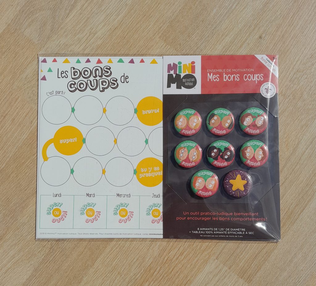 Mes bons coups (tableau + aimants) - Minimo - The Maple Shop